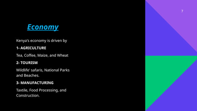 Physical and Human Geography of Kenya... | PPT