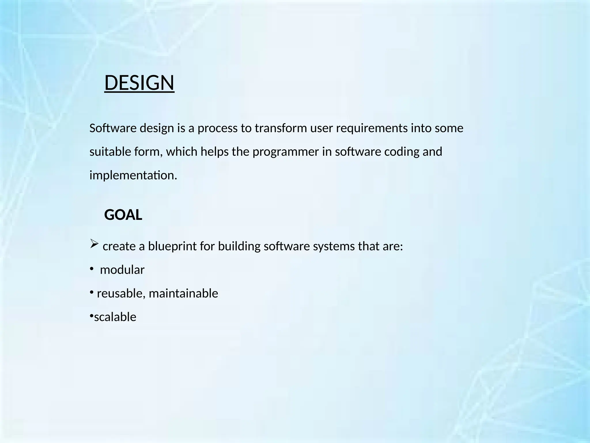 Presentation on topic software design and architecture | PPT