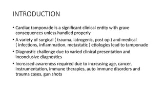 cardiac tamponade clinical and imaging fellows | PPTX