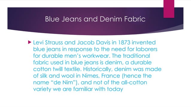 History of fabrics Uses and Application and importance | PPTX