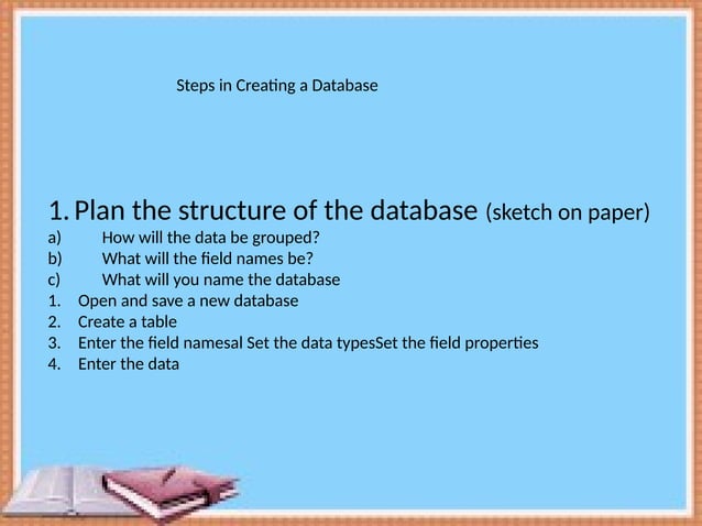 Presentation on Database Using MS Access | PPTX