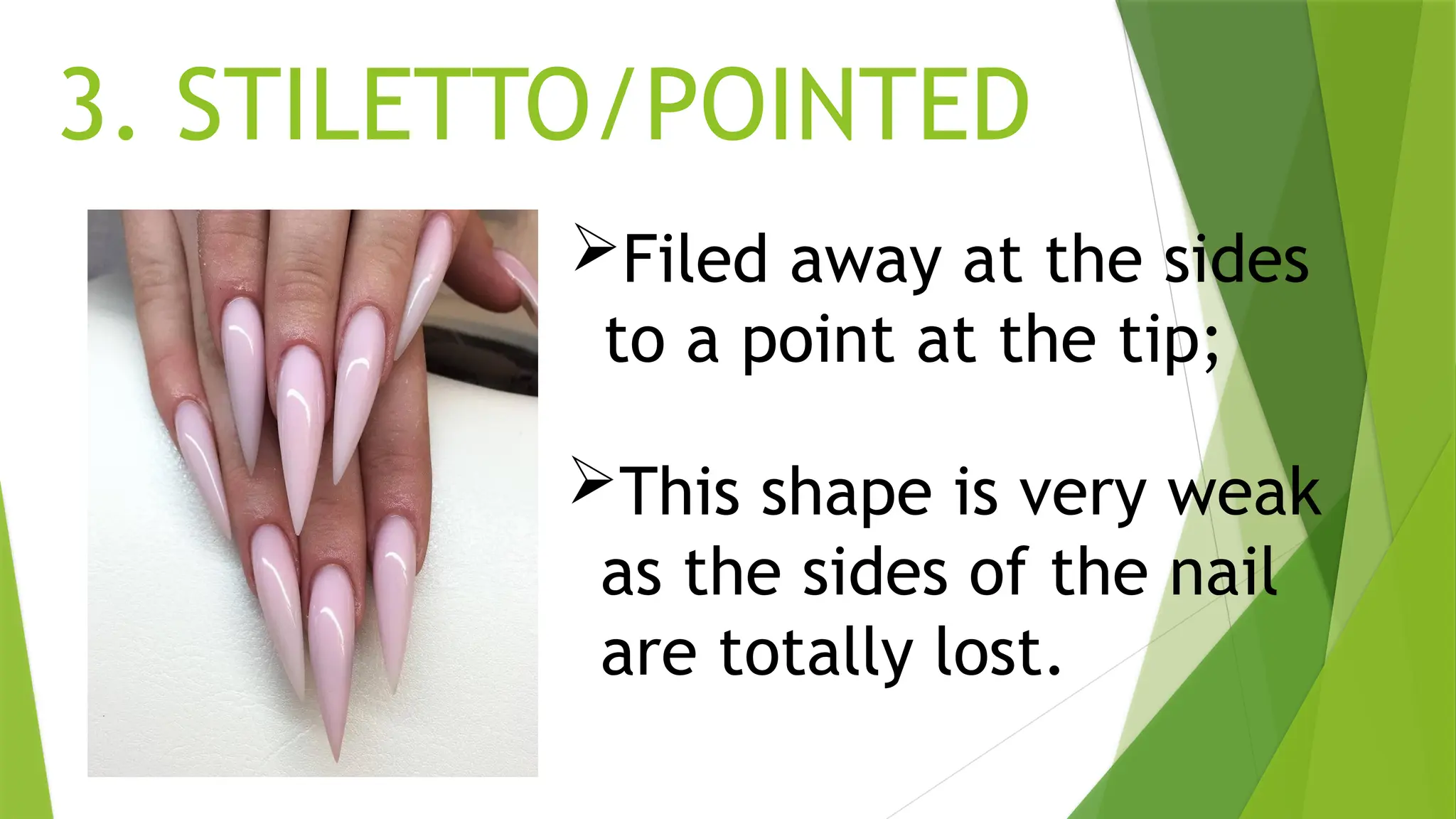 basic nail shapes powerpoint presentation | PPTX