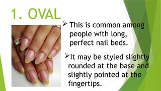 basic nail shapes powerpoint presentation | PPTX