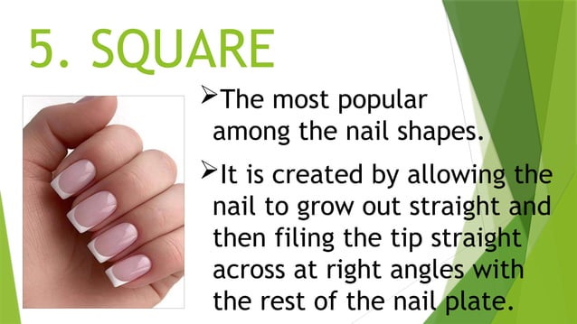 basic nail shapes powerpoint presentation | PPTX