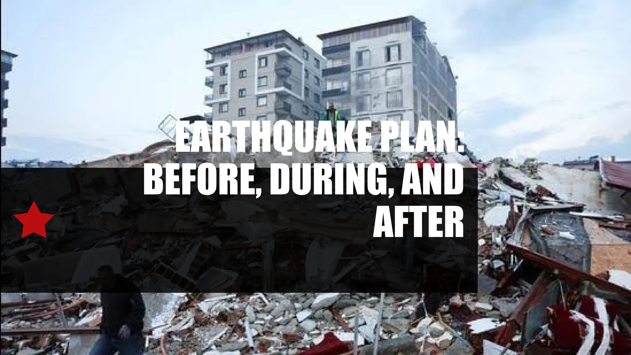 Earthquake plan: before, during, and after | PPTX