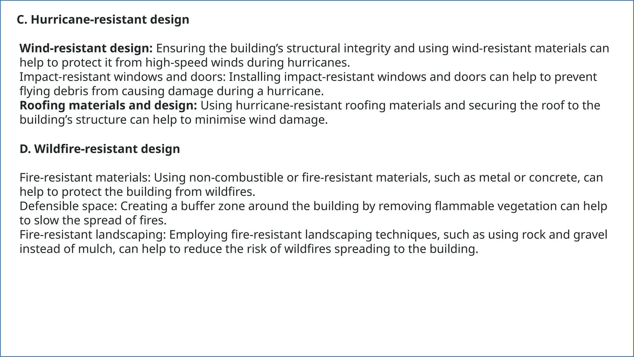 disaster resistant architecture in design | PPTX
