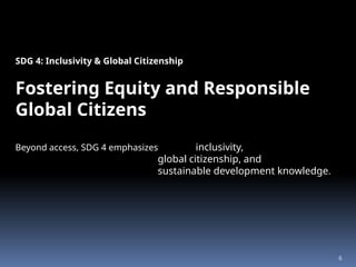 Sustainable Development Goal 4: Education | PPTX