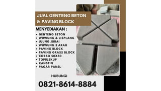 Beragam Model Paving Block, Untuk Semua Gaya Halaman Rumah | PDF