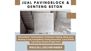 Perpaduan Warna Menawan, Harga Paving Block Menenangkan! | PDF