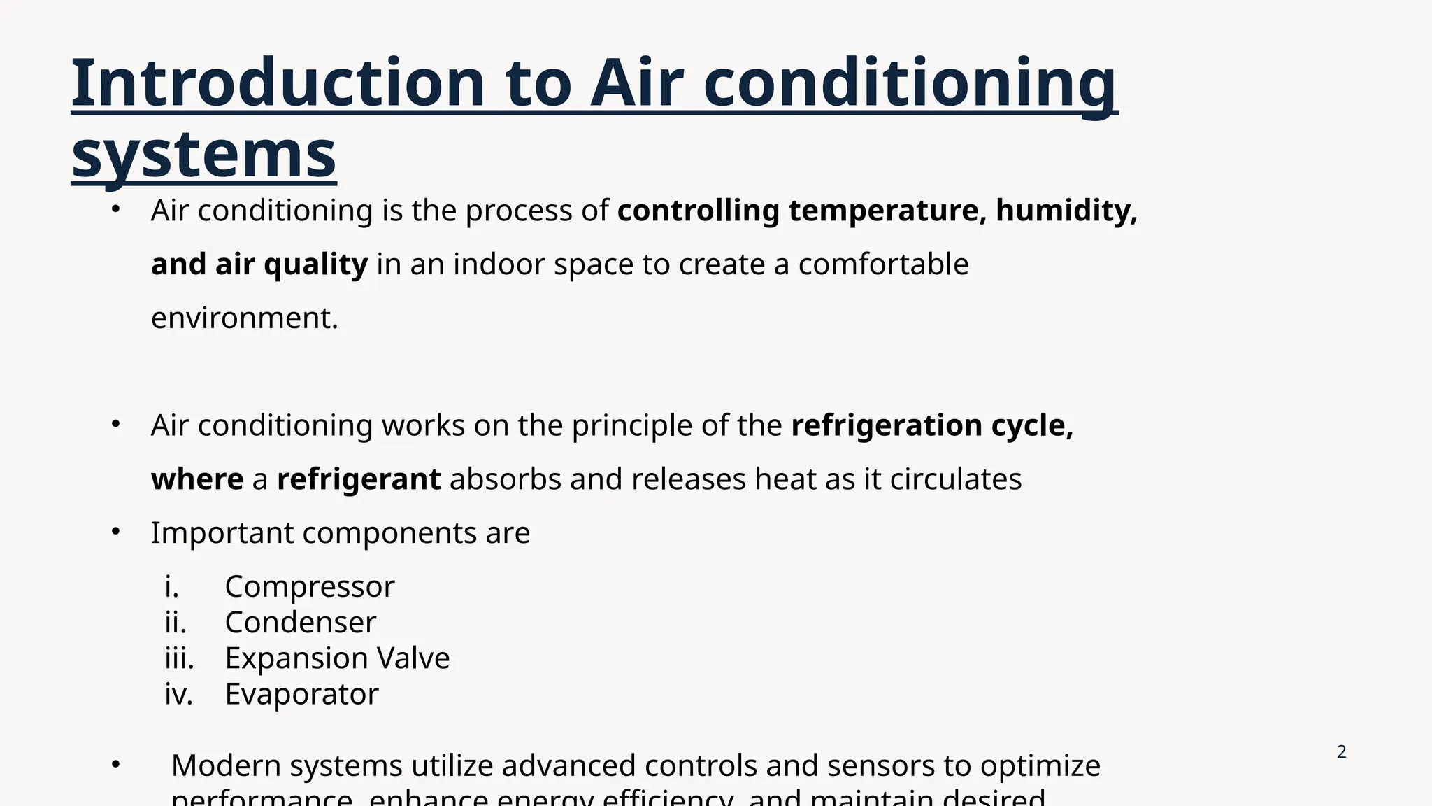 Air Conditioning system and awarness of codes and standards | PPTX