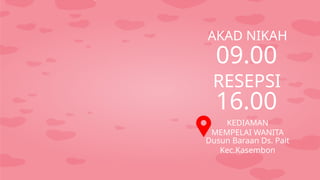 Wedding PPT Free (Undangan Nikah Elegan nan Cantik) Full Animasi | PPTX