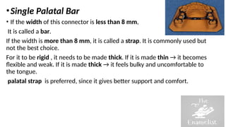 Maxillary major connector (removable partial denture ) | PPTX