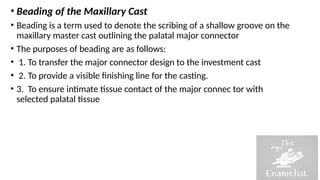 Maxillary major connector (removable partial denture ) | PPTX