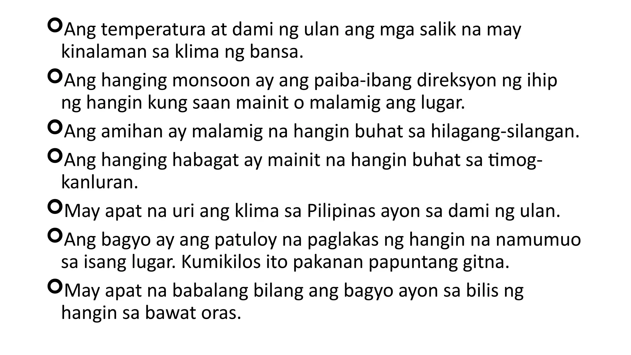 Presentation1 Panahon at klima na nararanasan sa Pilipinas.pptx