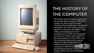 history of computer by himanshu asnani and bhavesh khemani | PPTX