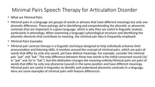 Presentation for students having speech therpary course | PPTX
