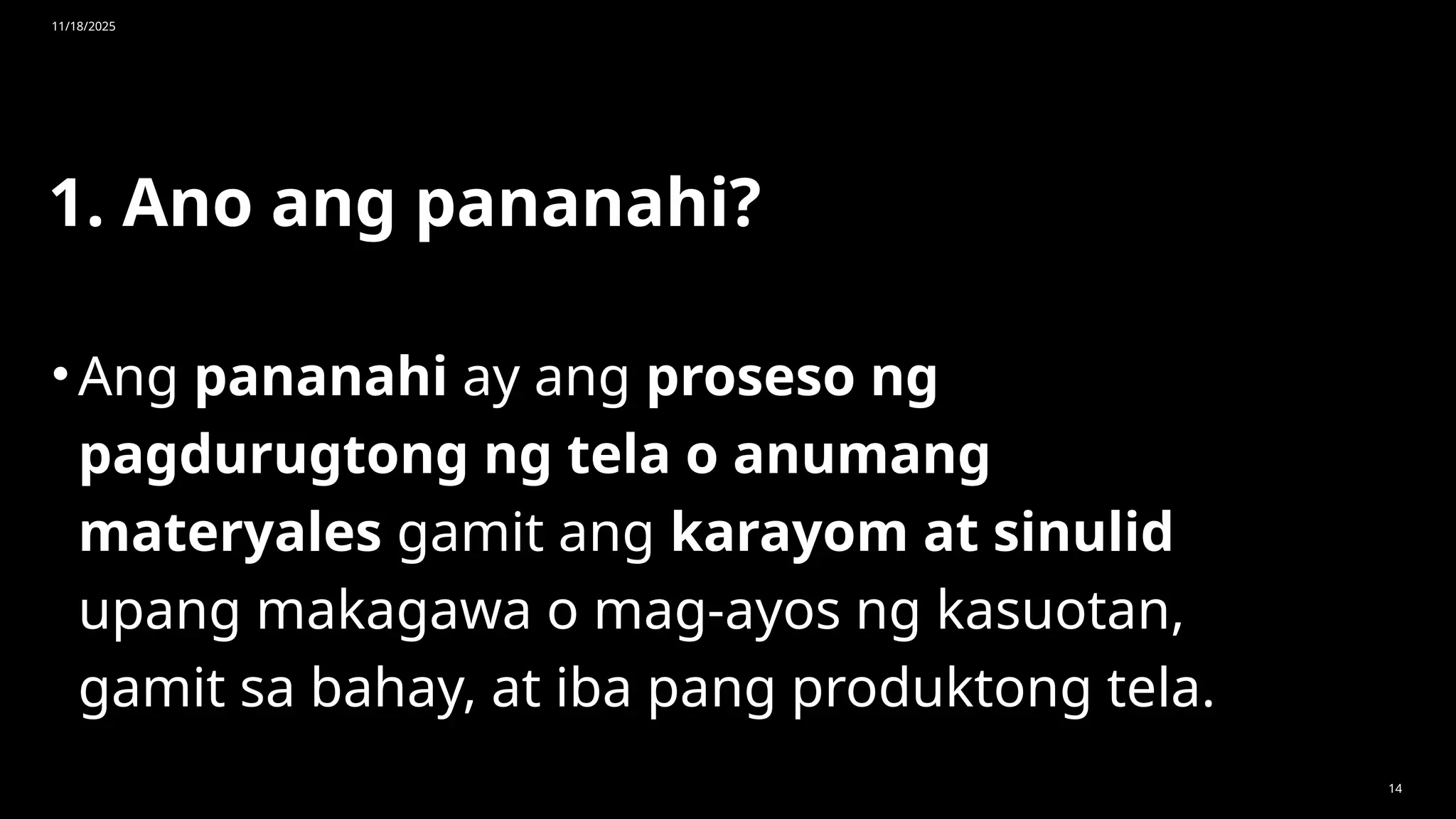 kahalagahan ng pananahi para sa lipunan at pamayanan | PPTX