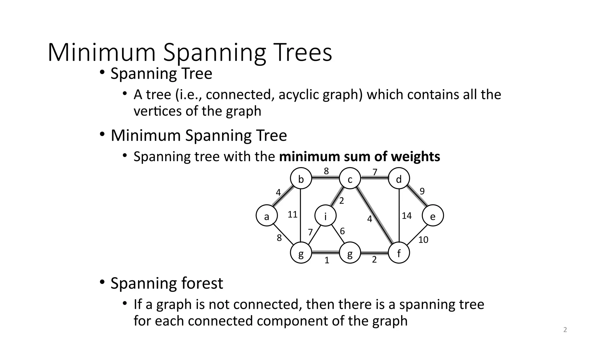 Minimum Spanning Trees Minimum Spanning Trees sss | PPTX