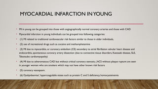 Non atherosclerosis causes of Myocardial infarction | PPTX
