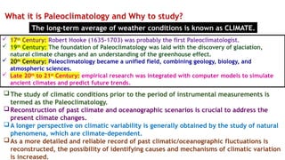 what is paleoclimatology and its history | PPTX