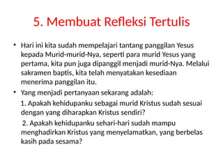 materi tentang panggilan dan perutusan yesus | PPTX