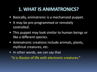 ANIMATRONICS | PPTX