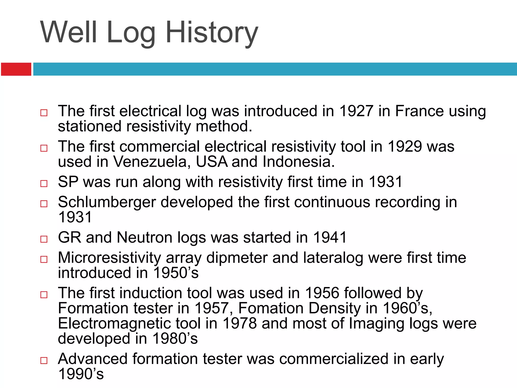 Presentation1 - Basic Well Log (Revisi) MHW.pptx | Geology | Science