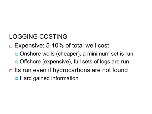 Presentation1 - Basic Well Log (Revisi) MHW.pptx | Geology | Science