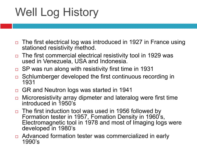 Presentation1 - Basic Well Log (Revisi) MHW.pptx | Geology | Science