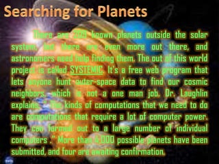 Presentation1 breakthroughs of earth of space | PPTX