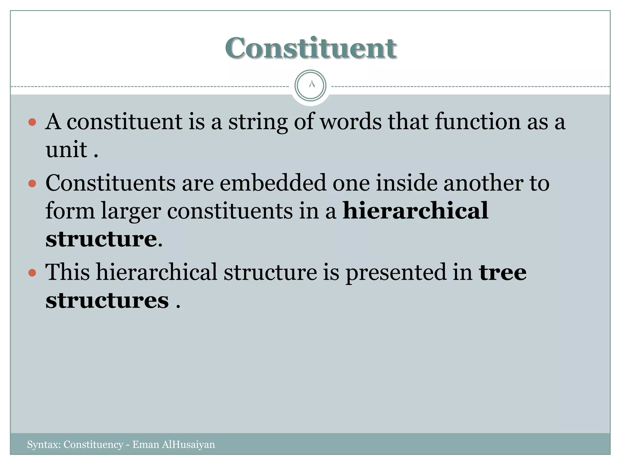 Constituency, Trees and Rules | PDF