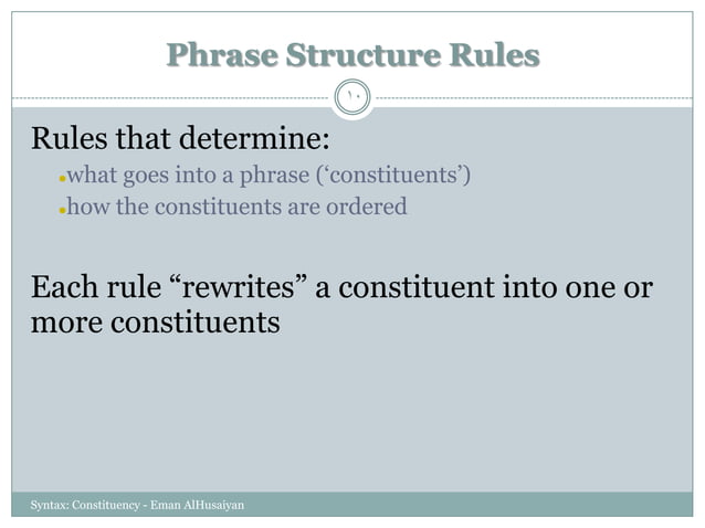Constituency, Trees and Rules | PDF | Programming Languages | Computing