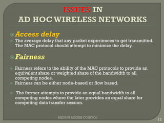 Design Issues In Adhoc Wireless MAC Protocol | PDF | Computer Networking | Computing