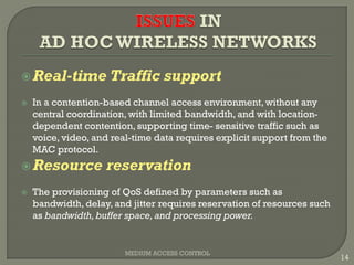 Design Issues In Adhoc Wireless MAC Protocol | PDF | Computer Networking | Computing