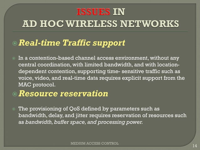 Design Issues In Adhoc Wireless MAC Protocol | PDF | Computer Networking | Computing