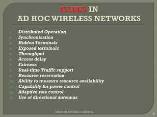 Design Issues In Adhoc Wireless MAC Protocol | PDF | Computer Networking | Computing