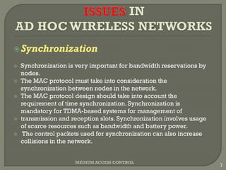 Design Issues In Adhoc Wireless MAC Protocol | PDF | Computer Networking | Computing