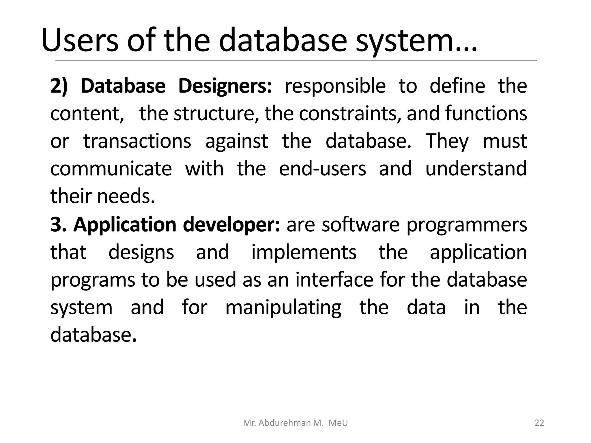 Chapter 01 Fundamental of Database Management System (DBMS) | PDF