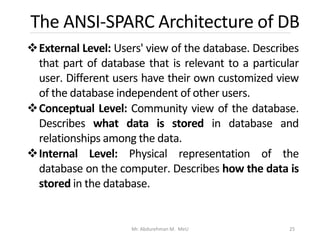 Chapter 01 Fundamental of Database Management System (DBMS) | PDF