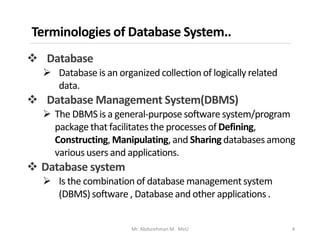 Chapter 01 Fundamental of Database Management System (DBMS) | PDF
