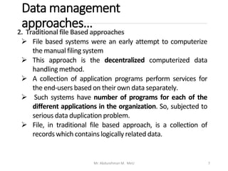 Chapter 01 Fundamental of Database Management System (DBMS) | PDF