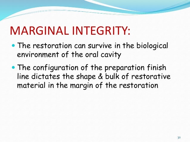 principles of tooth preparations