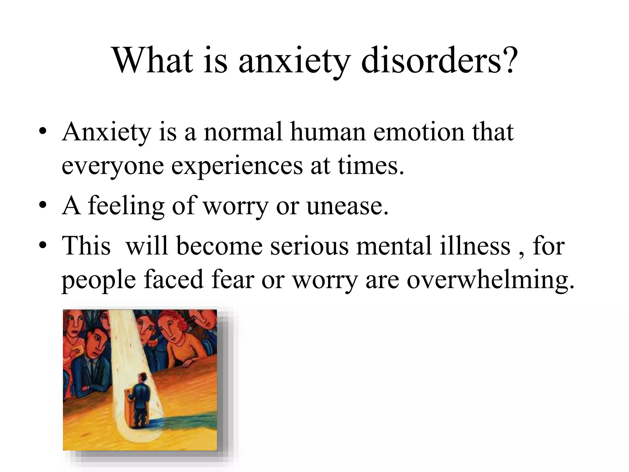 anxiety disorder(preparatory english 2)mr.damien mikeng | PPTX