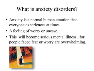 anxiety disorder(preparatory english 2)mr.damien mikeng | PPTX ...