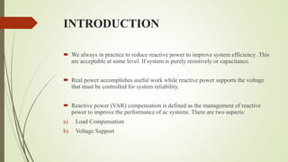 Importance of reactive power in determining the cost of power system in ...
