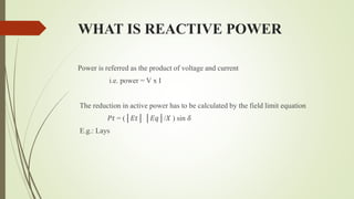 Importance of reactive power in determining the cost of power system in ...