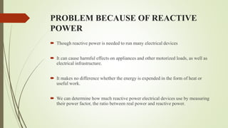 Importance of reactive power in determining the cost of power system in ...