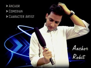 Anchor Comedian Character Artist Rohit Thakur | PPTX | Awards Shows | Events