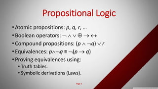 Predicates and Quantifiers | PPTX | Programming Languages | Computing