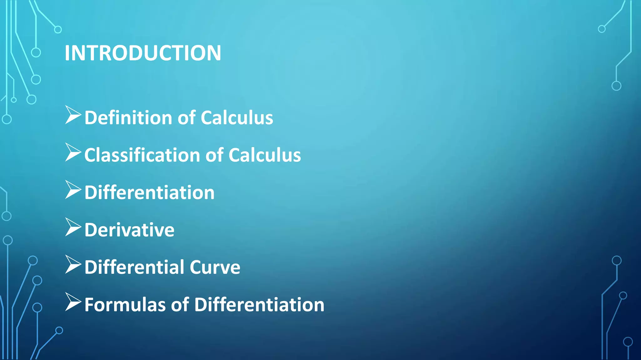 A presentation on differencial calculus | PPTX